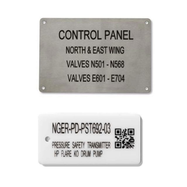 MEP Stainless Steel Equipment Signs - Alyamitech