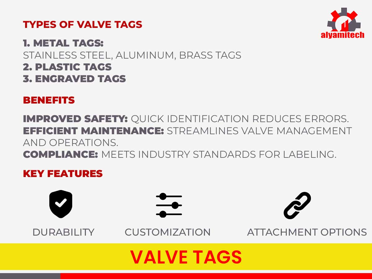 Valve Tags Supplier in Saudi Arabia - Alyamitech